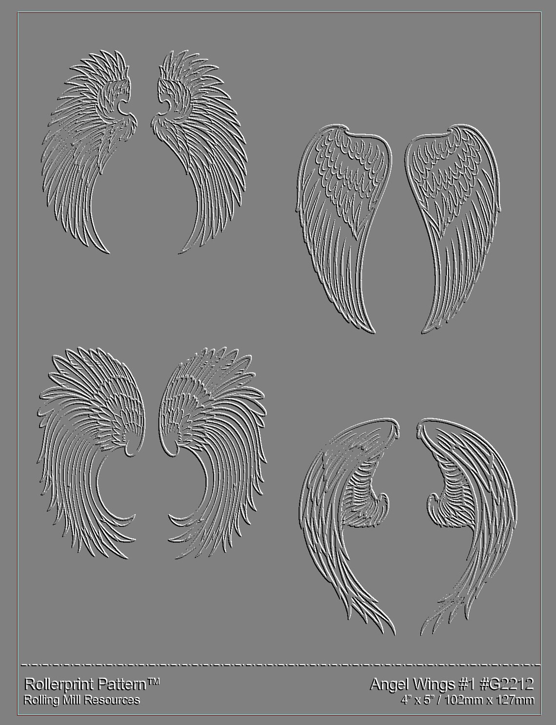 G2212 angel Wings 1 Laser Engraved Paper | Etsy