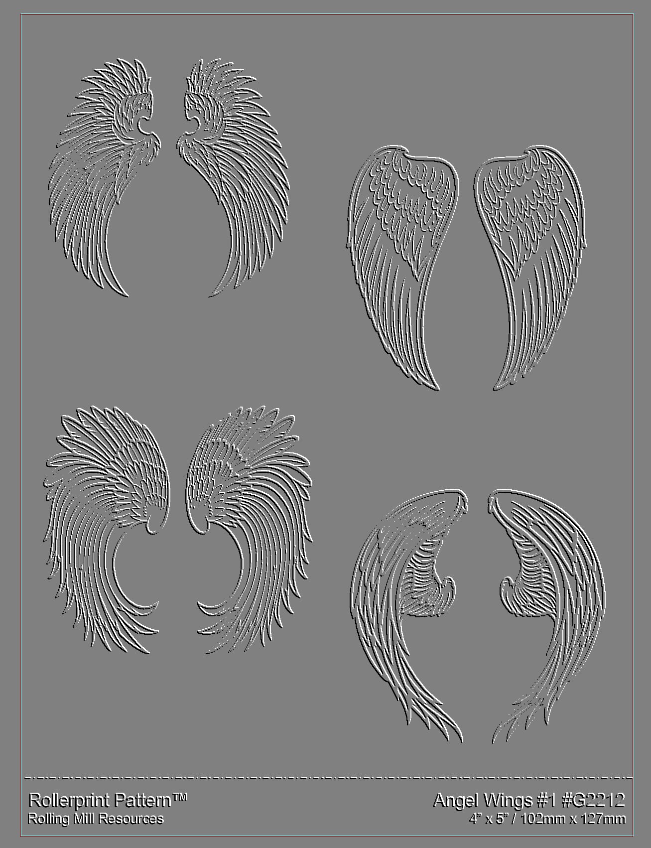 G2212 angel Wings 1 Laser Engraved Paper - Etsy