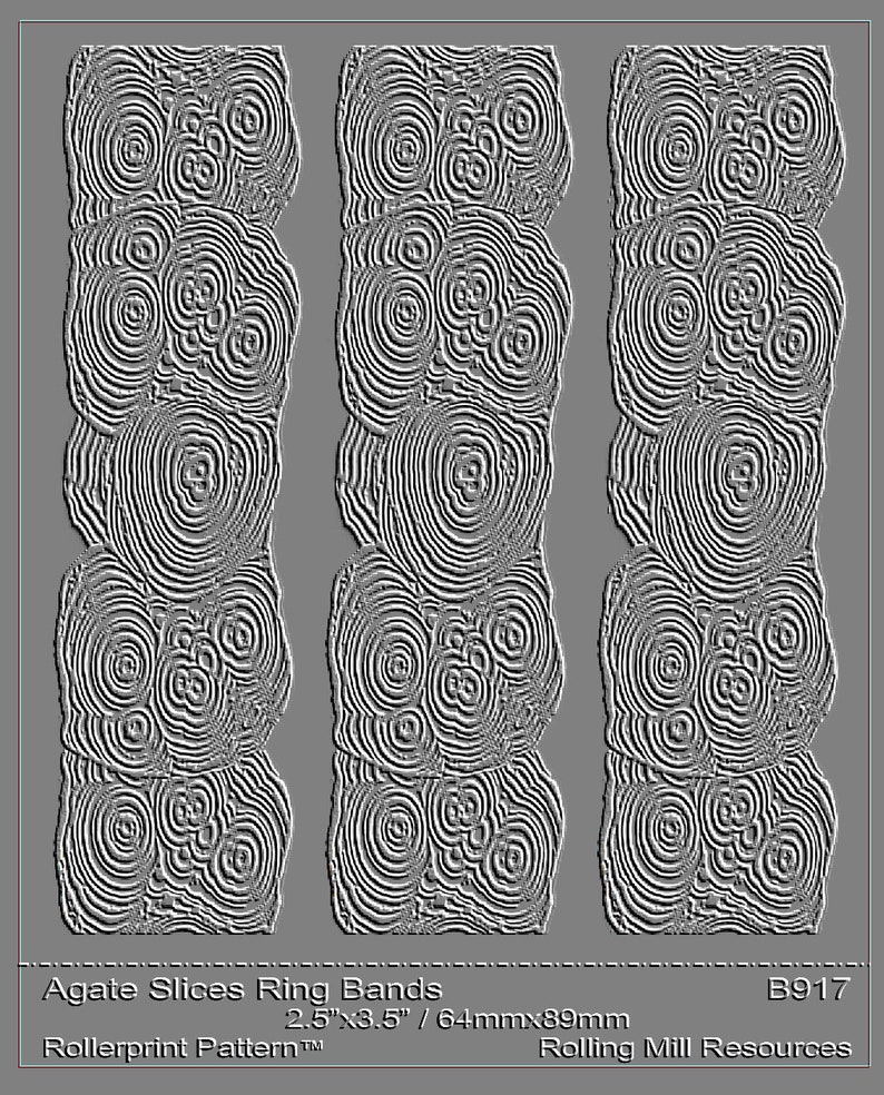 J917 (agate Slab) Rolling Mill Low Relief Pattern 5"x7" (laser Engraved ...