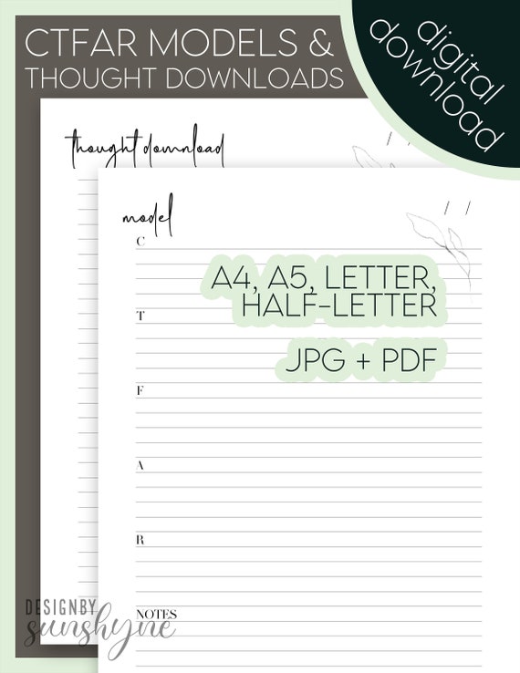 Descargas imprimibles de CTFAR Model and Thought para el - Etsy México