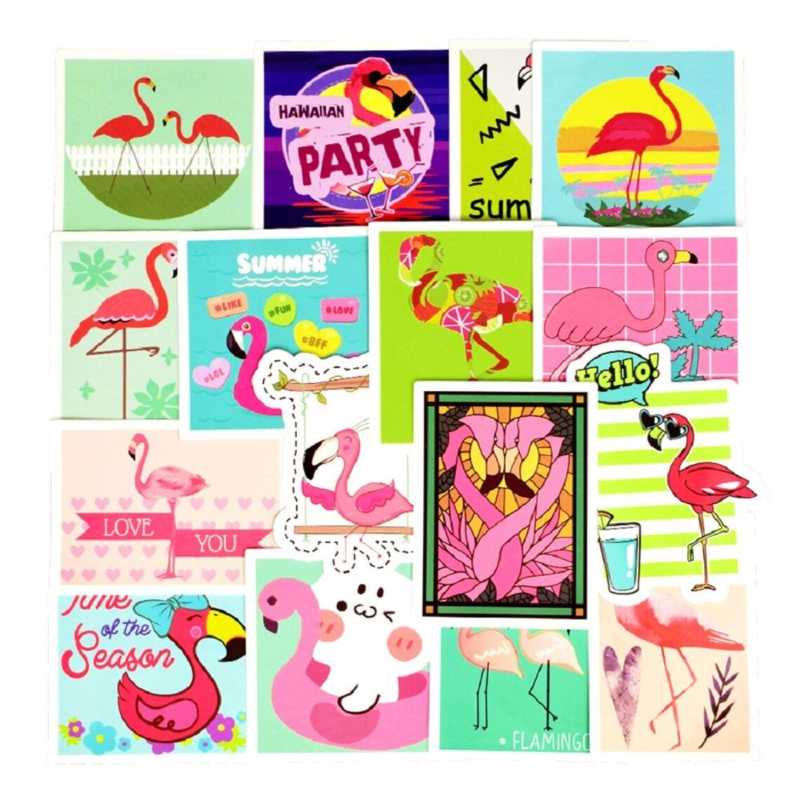 50 Flamingo Waterproof Stickers for Decorating | Etsy