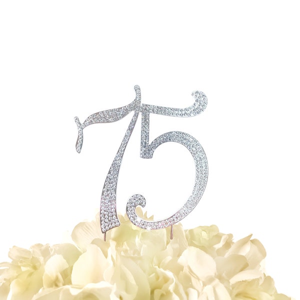 Rhinestone Wedding Cake Topper - Etsy