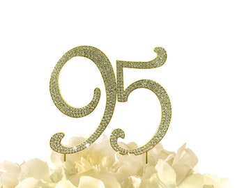 95 Birthday Cake Topper - Etsy
