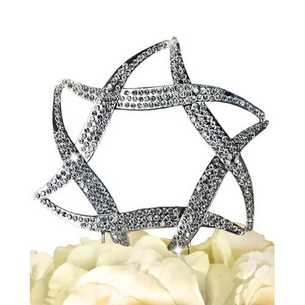 Star of David Cake Topper - Etsy