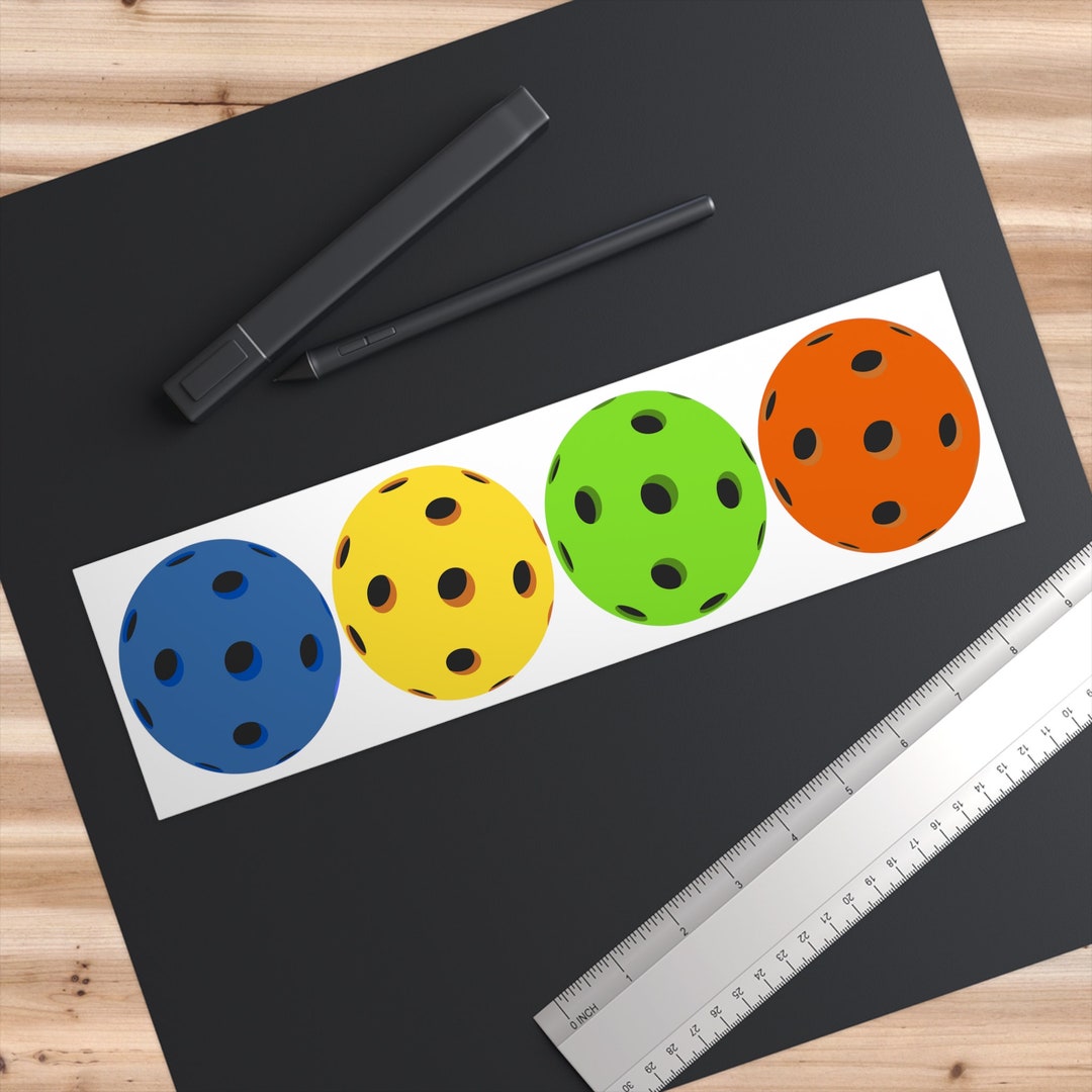 Large Pickleballs Pickleball Bumper Sticker, Pickleballer Gift - Etsy