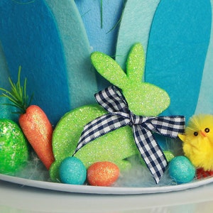 Handmade Blue Felt Bunny Easter Hat - Etsy
