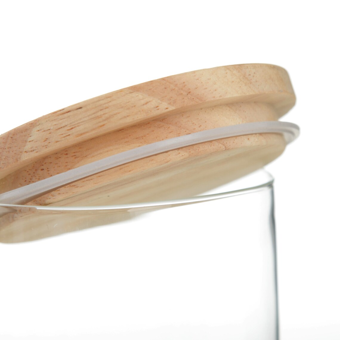 Personalised Treat Jar with Wooden Lid My Stache | Etsy