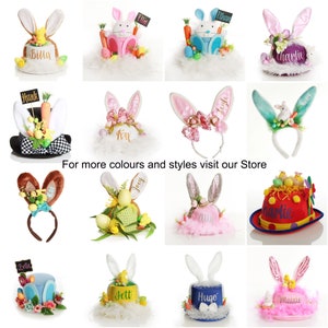 Handmade Blue Felt Bunny Easter Hat - Etsy