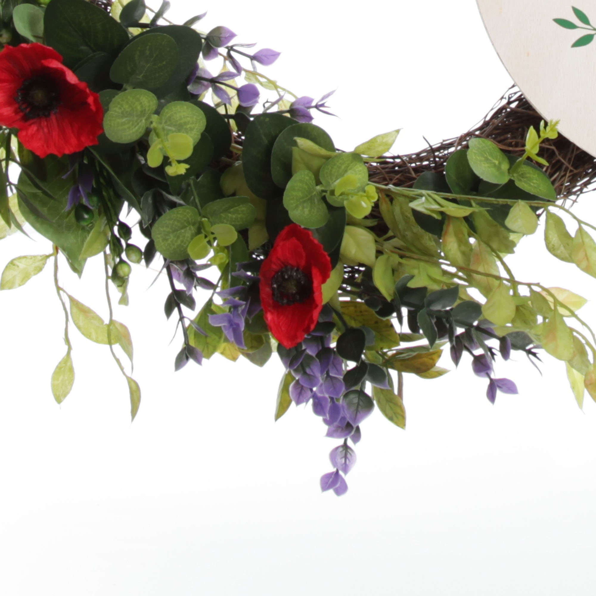 Anzac Day Floral Tribute Wreath With Purple Plaque Lest We - Etsy