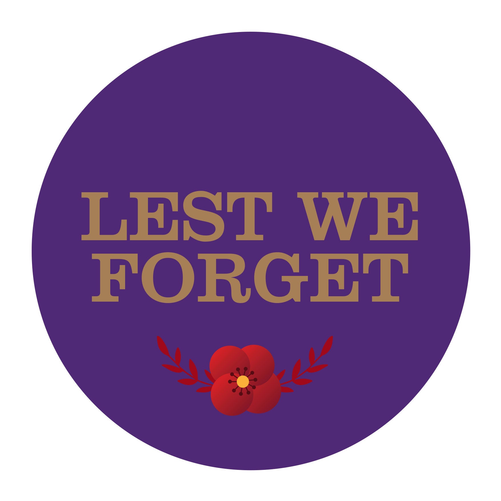Anzac Day Floral Tribute Wreath With Purple Plaque Lest We - Etsy