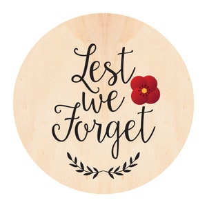 ANZAC Day Tribute Wreath Plaque - Lest We Forget - Etsy