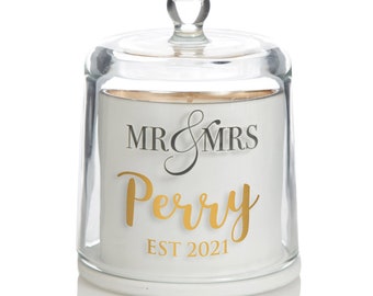 Mr. & Mrs. Candle Natural Soy Candle 12 Oz Glass Soy - Etsy