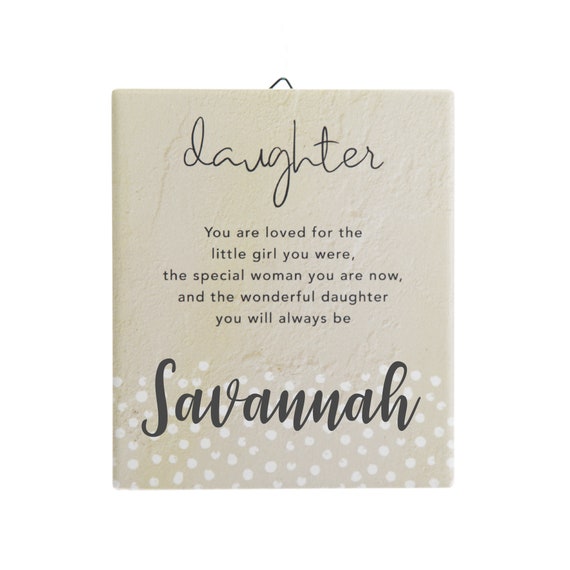 Personalised Daughter Verse Plaque - Etsy