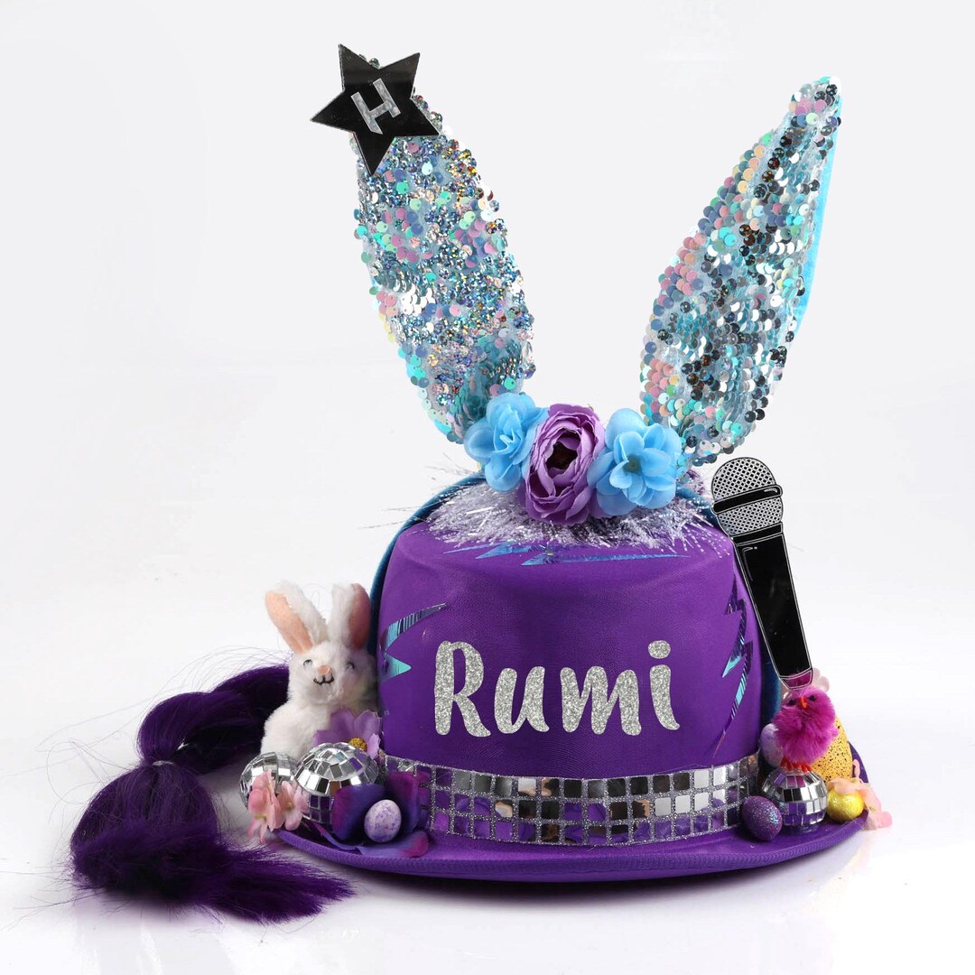 Handmade Purple Rumi Easter Hat - Etsy UK