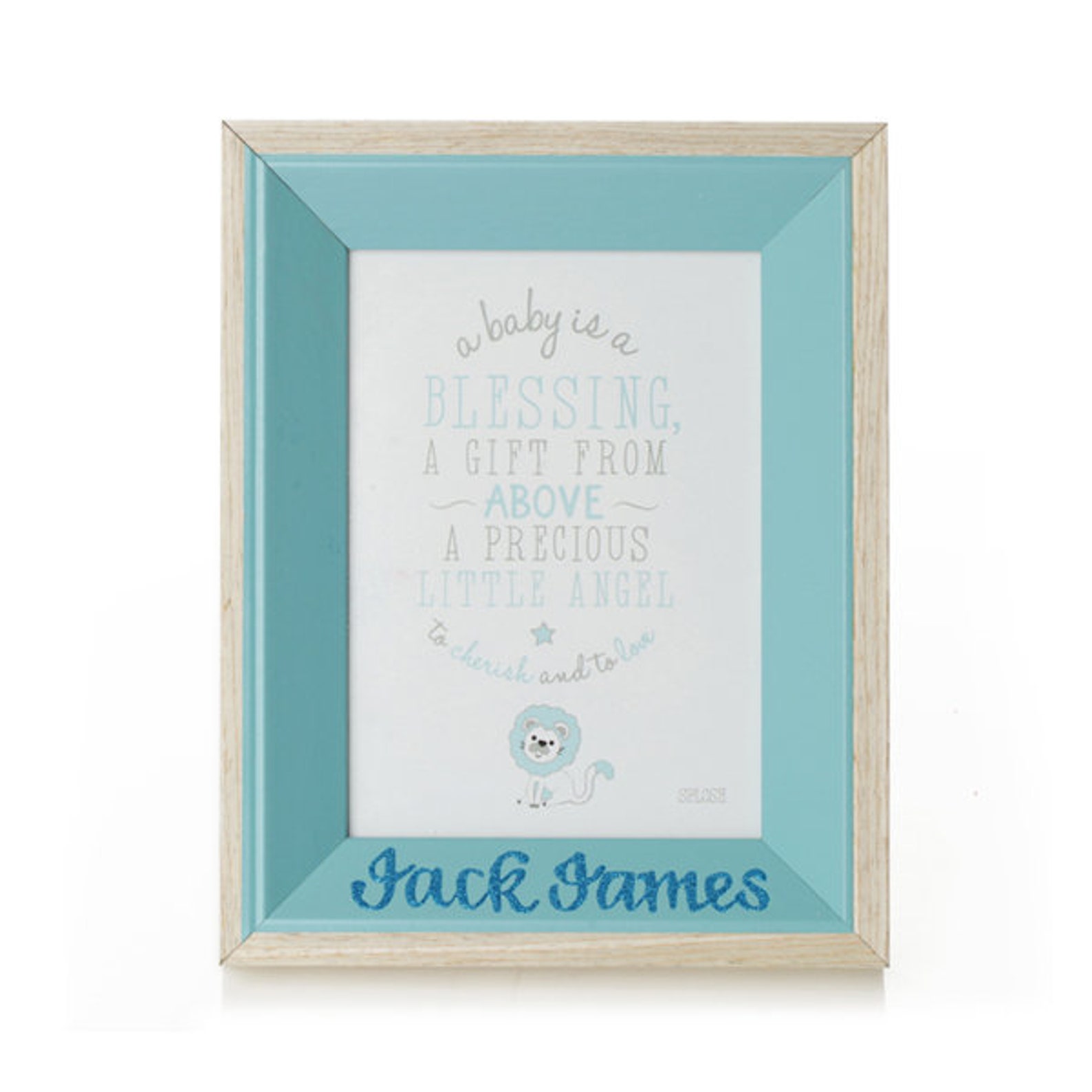 Personalised Blue Baby Photo Frame | Etsy