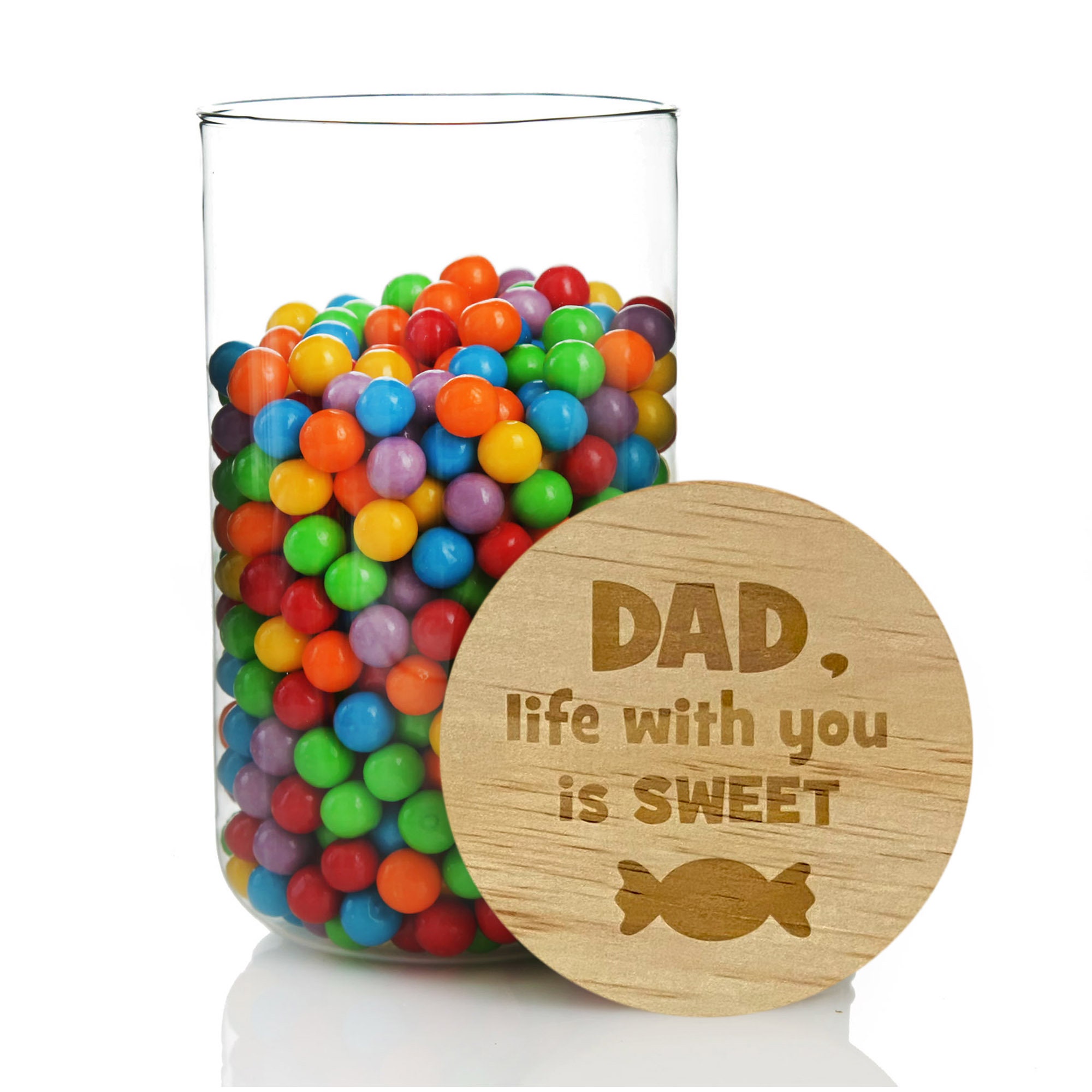 Personalised Treat Jar with Wooden Lid Life with You is | Etsy