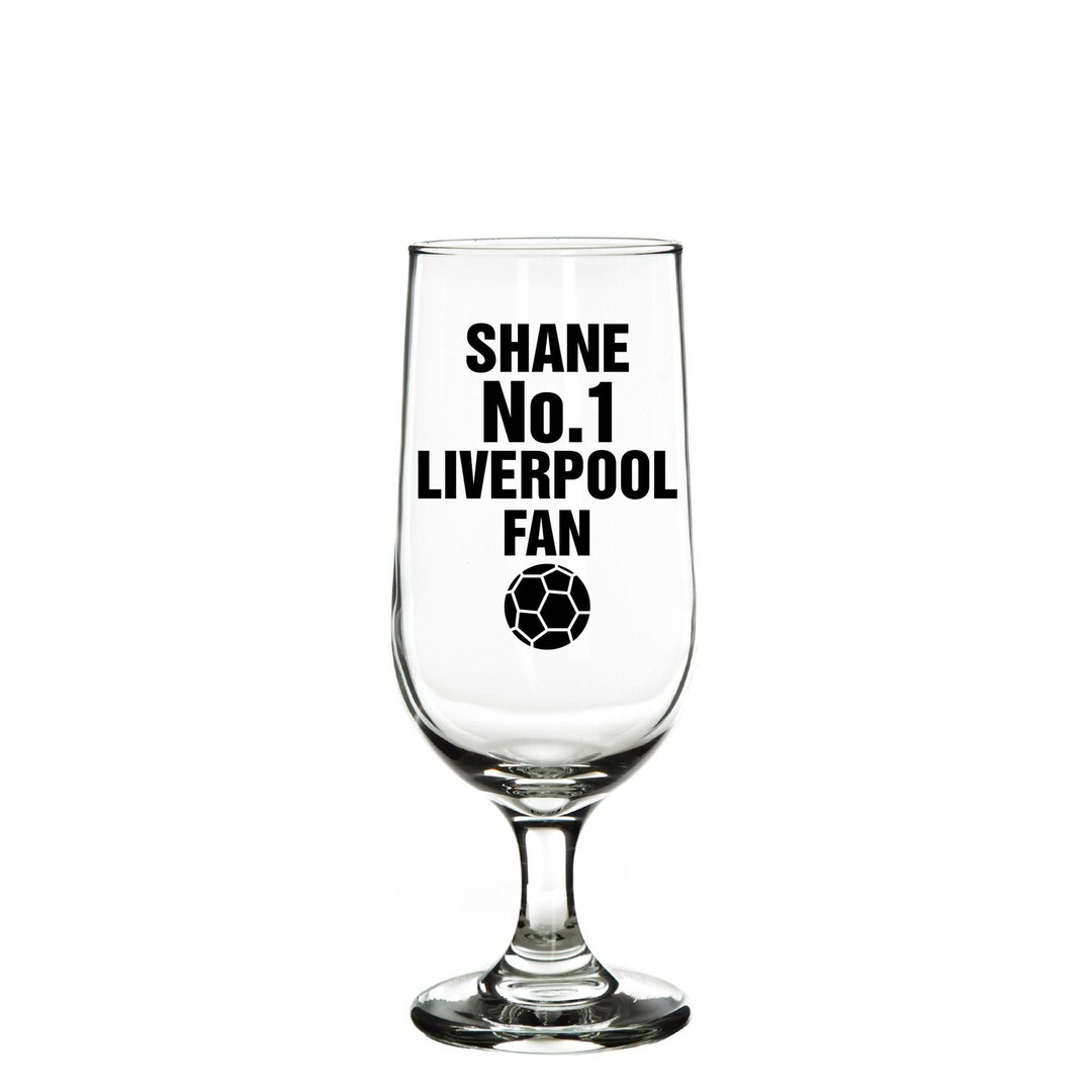 Personalised Number 1 Fan Beer Glass - Etsy