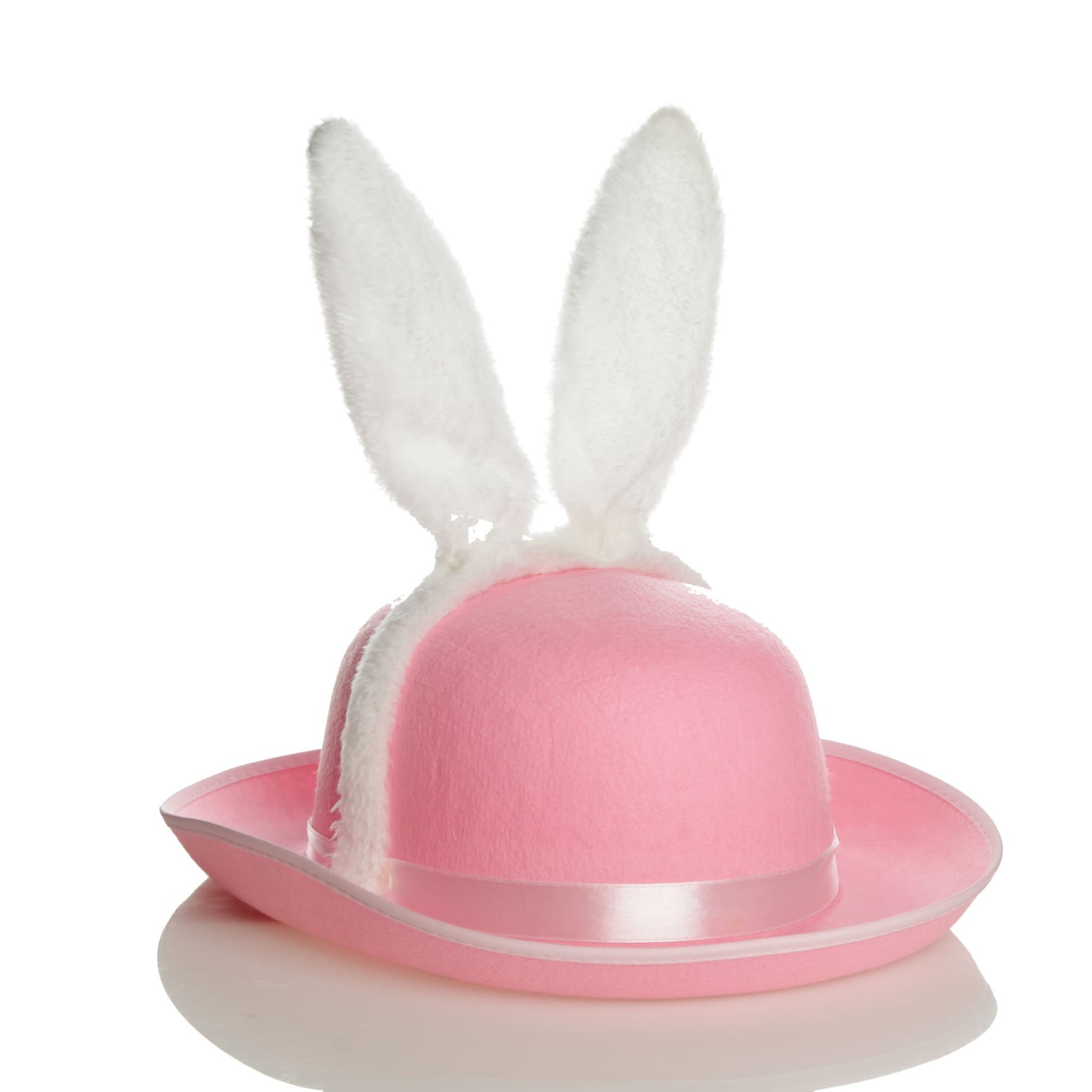 Personalised Pink Felt Easter Hat With Fluffy Bunny Ears - Etsy