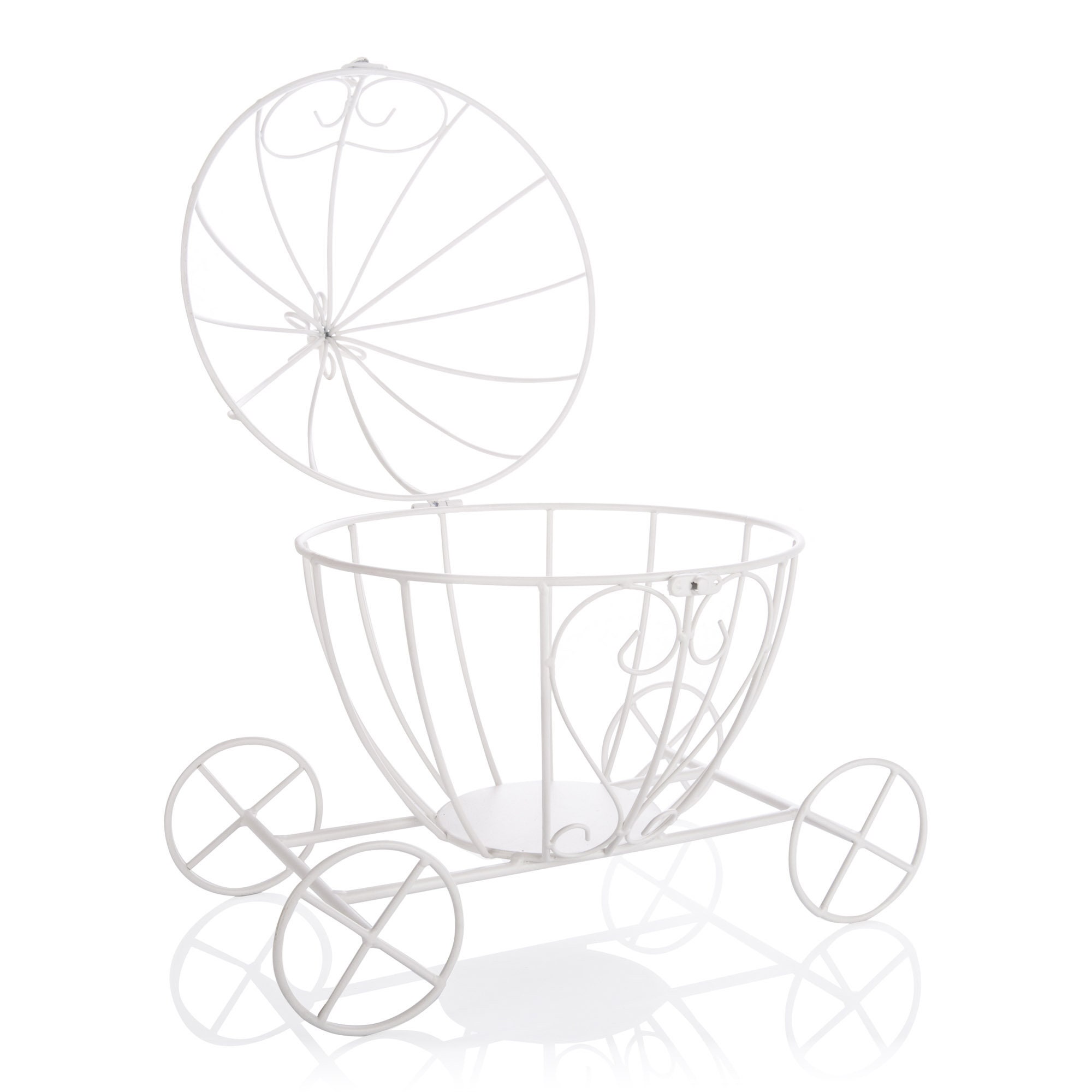 Magical White Metal Decorative Carriage - 35cm(h) - Etsy