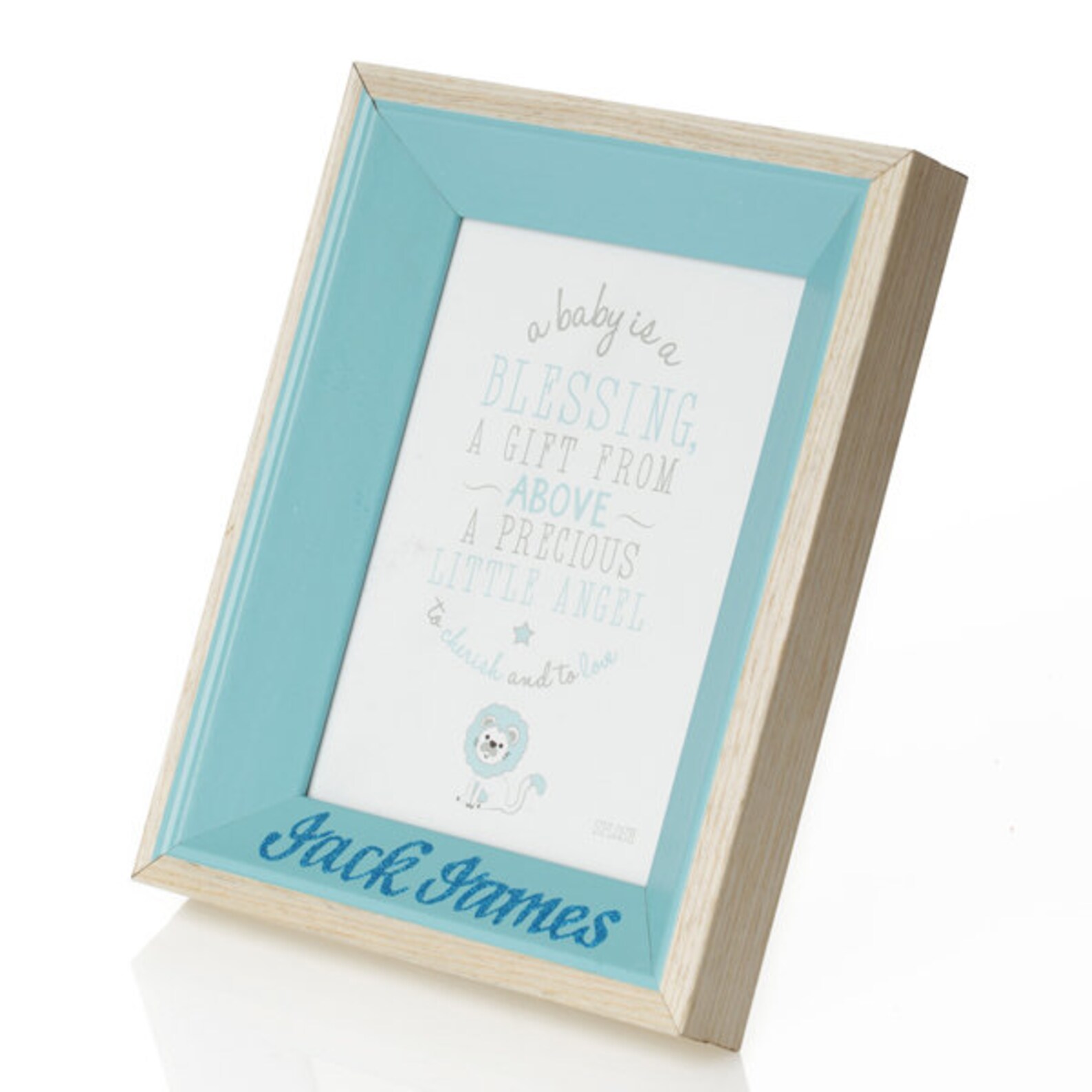 Personalised Blue Baby Photo Frame | Etsy