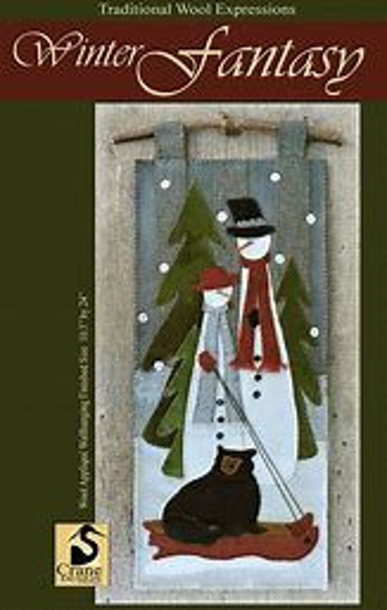 Winter Fantasy - by Crane Designs PATTERN - Etsy