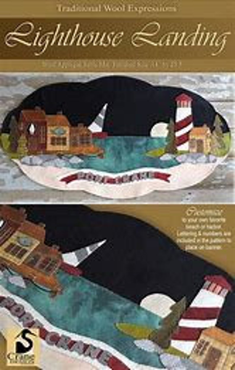 Lighthouse Landing - by Crane Designs PATTERN - Etsy