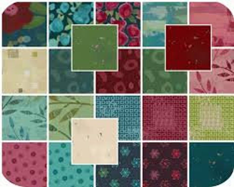 REDS & CREAM ~ Twilight Tones by Nancy Rink for Marcus Fabrics - Etsy