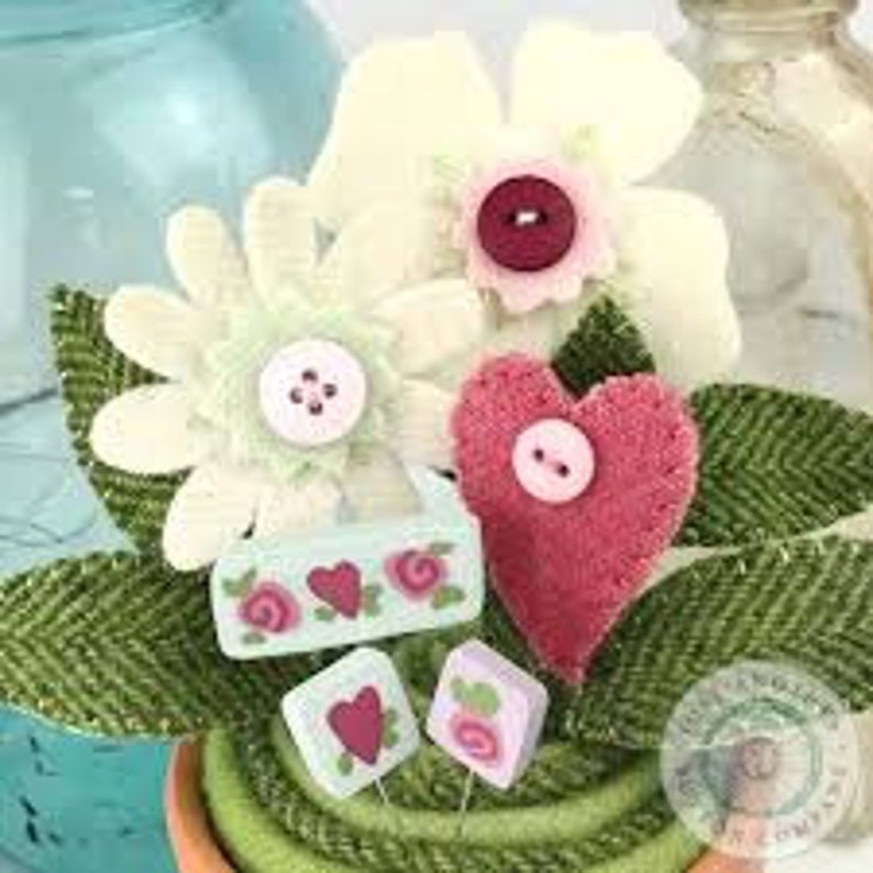 Pot Full of Posies ~ Just Another Button Company - Etsy