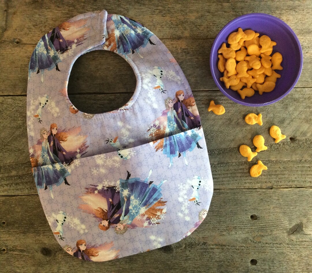 Frozen 2 Bib | Disney | Pocket Bib | Anna | Elsa | Olaf | Baby ...
