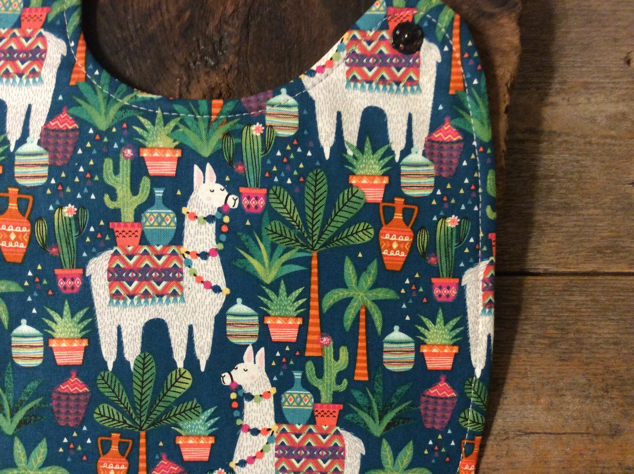 Fiesta Llamas 3 Piece Llama Baby Gift Set Bib Burp Cloth - Etsy