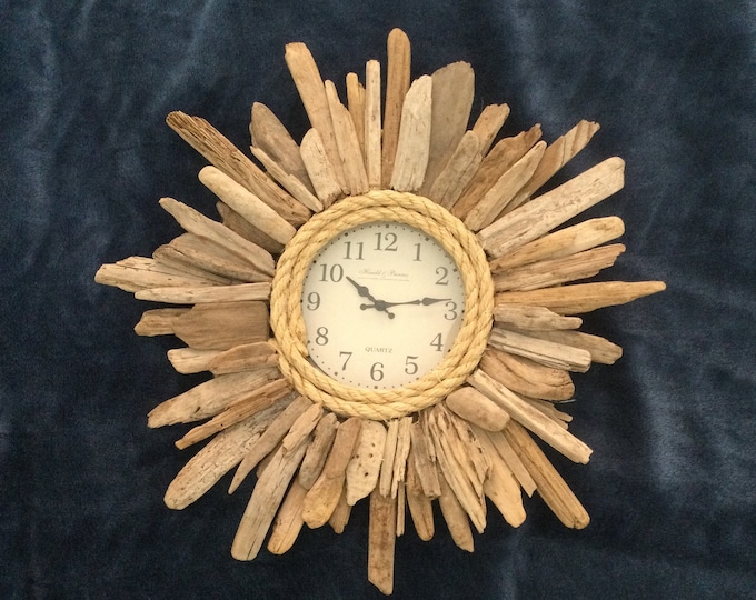 Spiky Driftwood Clock | Etsy
