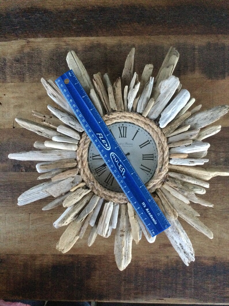 Spiky Driftwood Clock - Etsy