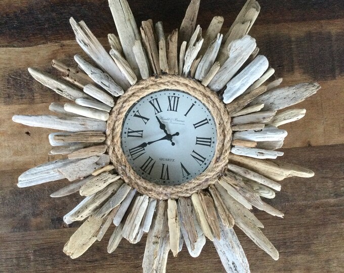 Spiky Driftwood Clock - Etsy