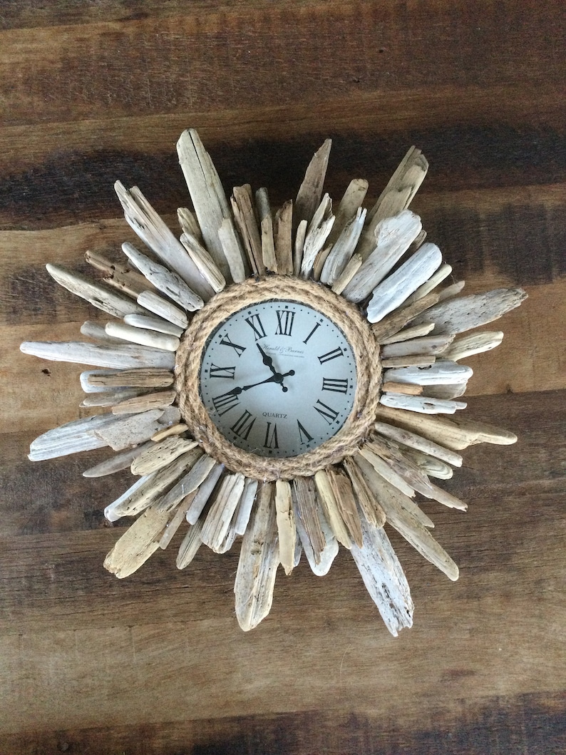 Spiky Driftwood Clock - Etsy