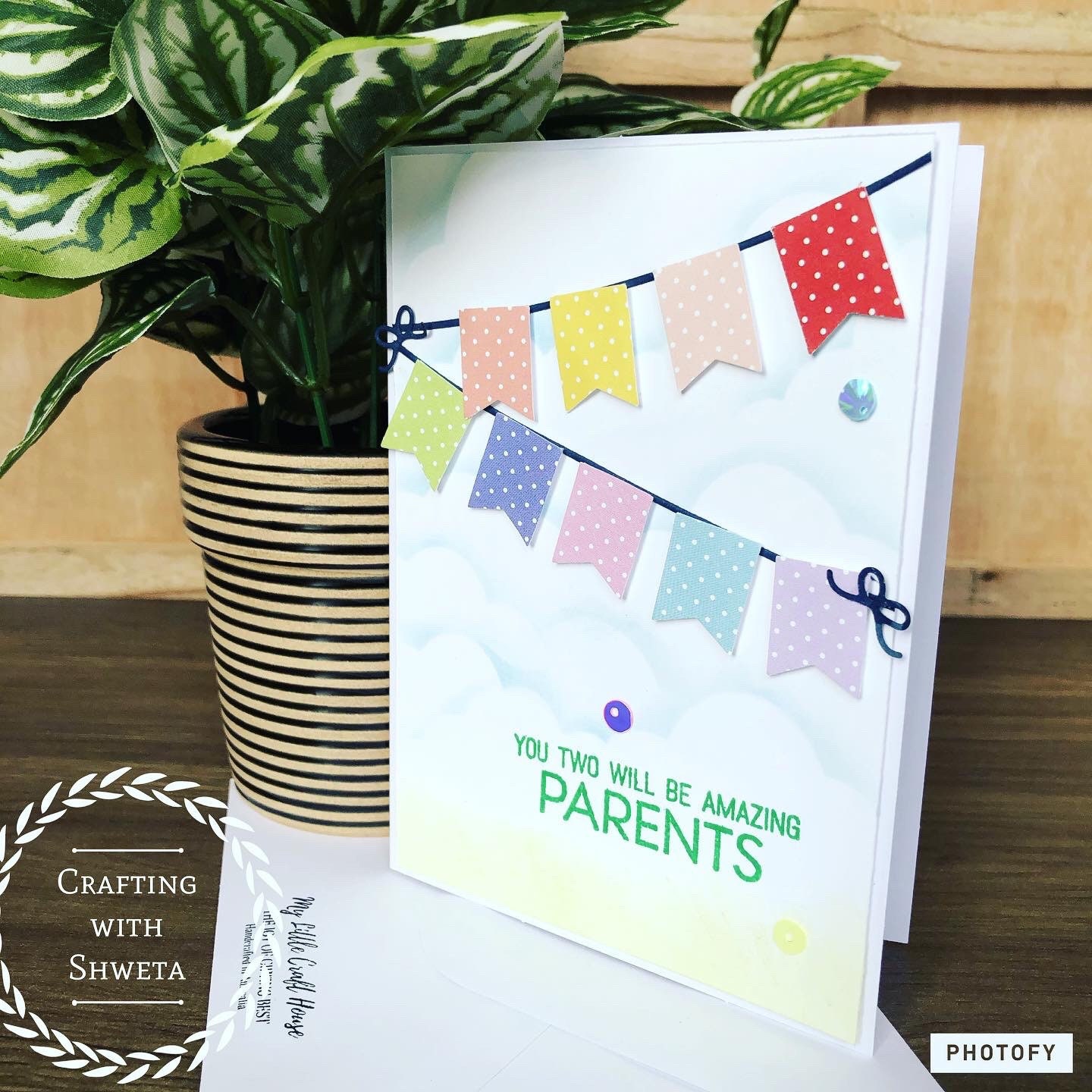 New Baby Card. New Parents Greeting Card. Pregnancy Congratulations ...