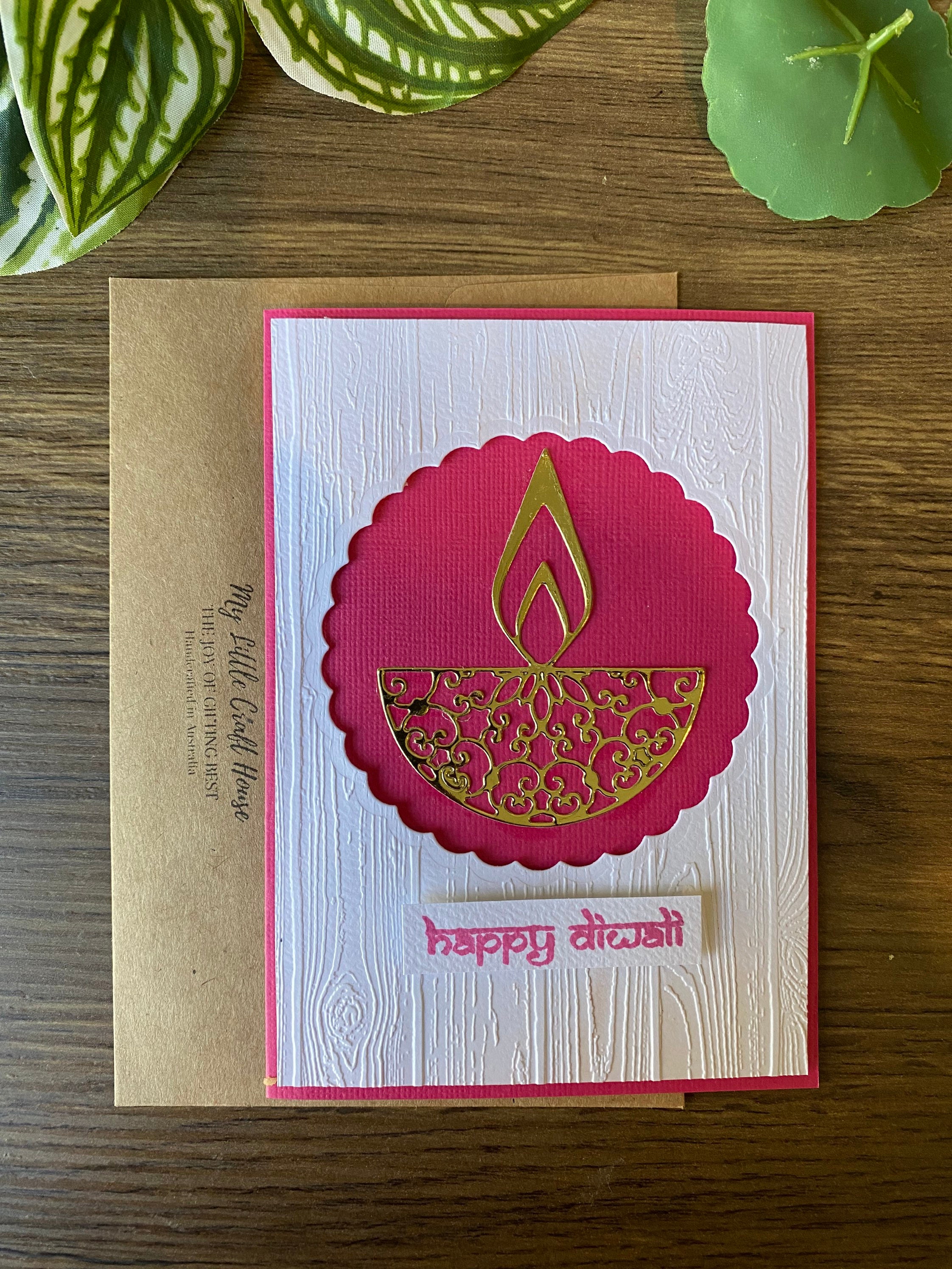 Handmade Diwali Greeting Cards Ideas