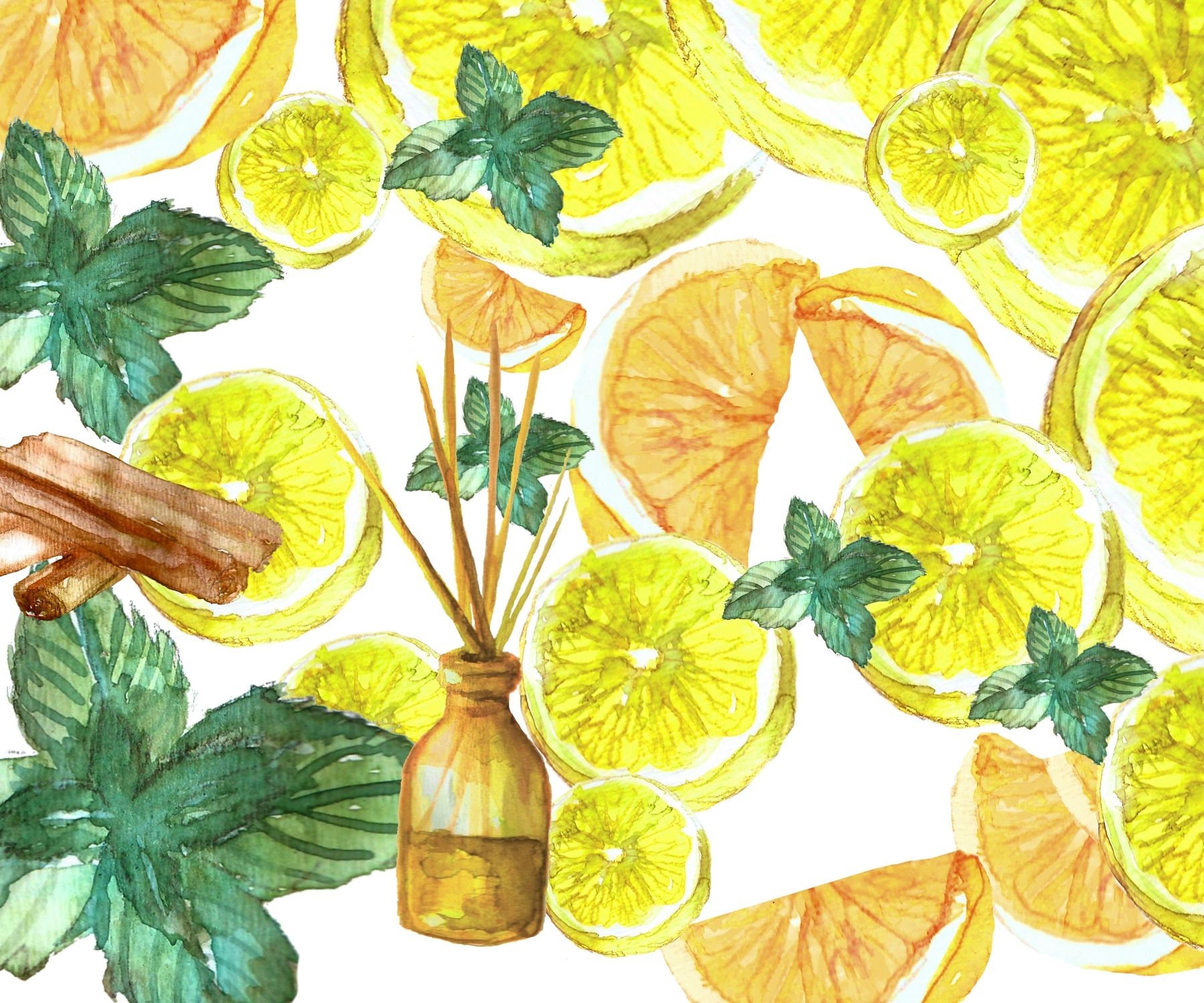 Spa Watercolor Essential Oils Bottle Clipart - Etsy