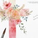 Cross Clipart -pink Cross With Peach Flowers Png -floral Cross-first ...
