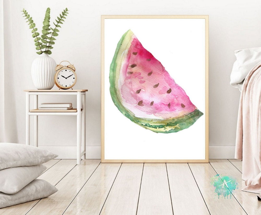 Watermelon Clip Art Set Hand painted Watercolor watermelon | Etsy