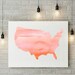USA Map Watercolor Clipart United States Maps Png. Colorful Travel Maps ...