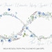 Watercolor Floral Infinity Symbol Clipart- Infinity Love Sign Png-hand ...