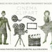 Cinema Clipart Movie Clipart Hand Painted Watercolor - Etsy
