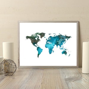15 World Maps Clipart Watercolor and Glitter Maps Png Mapamundi Clipart ...