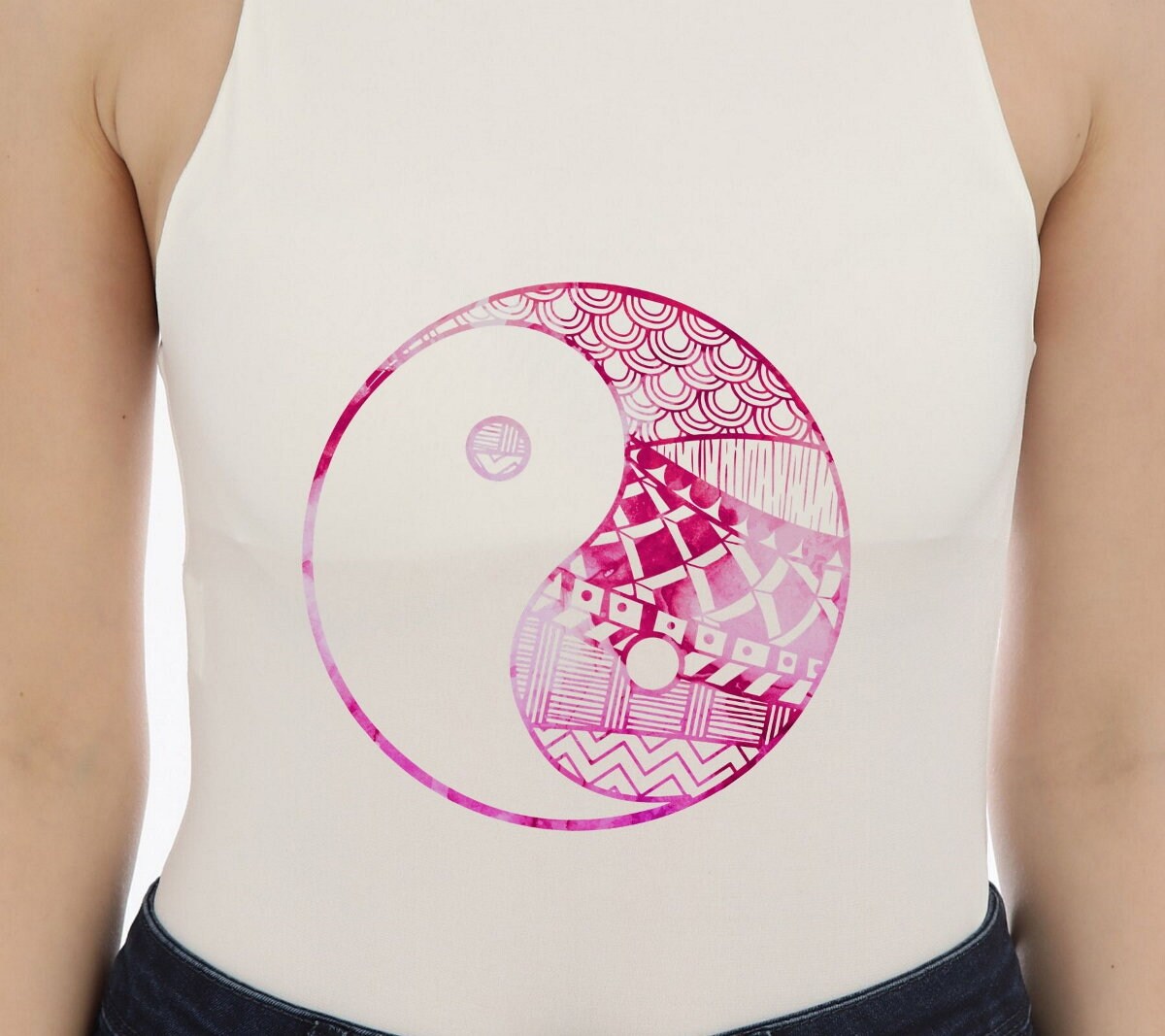 Yin Yang Clipart Set,watercolor Ying Yang,zentangle Yin Yang Sign ...