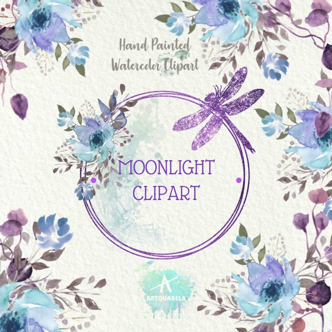 Watercolor Pre-made Frames ,floral Frames CLIP ART Bouquet Clip Art ...