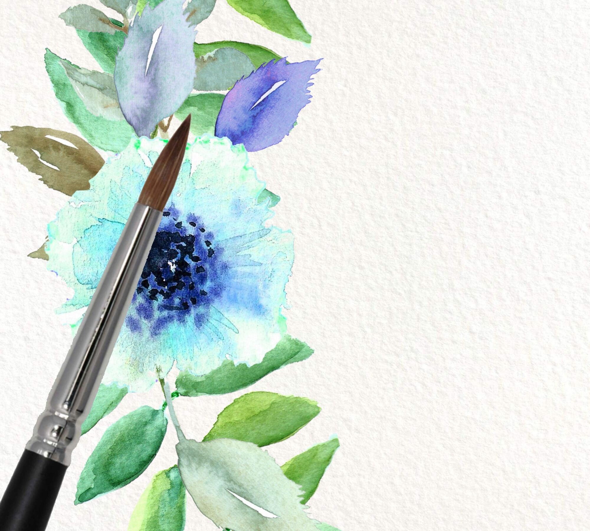 Watercolor Floral arrangement Clip Art Hand Painted Watercolor | Etsy