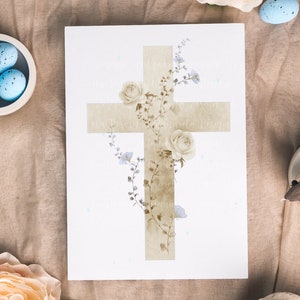 Cross Clipart PNG Vector-floral Crosses Baptism- Catholic Crosses-first ...
