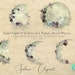Moon Phases Clipart Watercolor Nature and Greenery Moon Boho ...