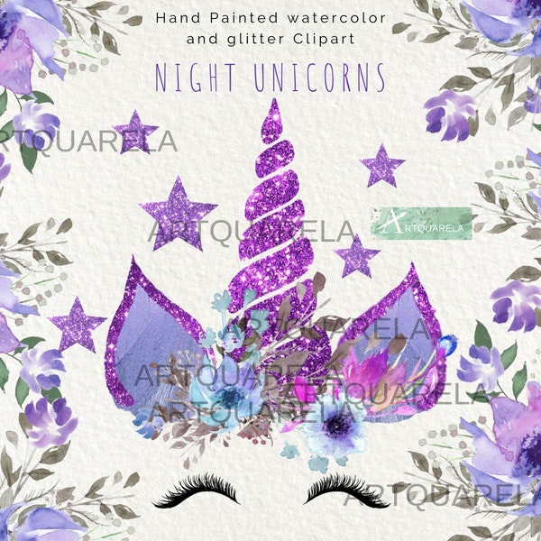 Unicorn Clipart Birthday - Etsy