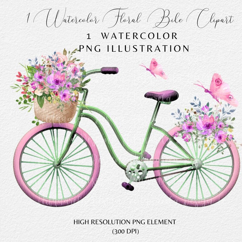Floral Bicycle - Etsy